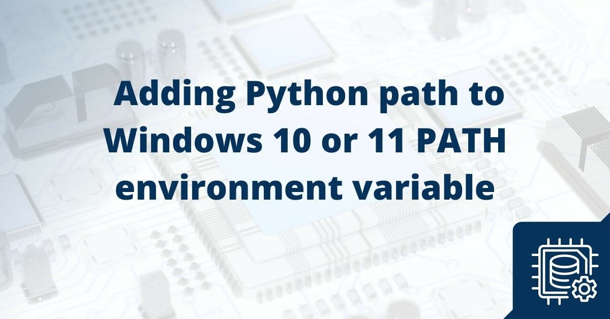 Rand Walden on LinkedIn: Adding Python Path to Windows 10 or 11 PATH ... Rand Walden on LinkedIn: Adding Python Path to Windows 10 or 11 PATH ...