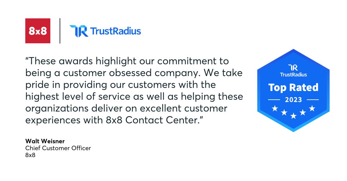Michael Hoskins on LinkedIn: 8x8 Contact Center Wins TrustRadius 2023 ... Michael Hoskins on LinkedIn: 8x8 Contact Center Wins TrustRadius 2023 ...