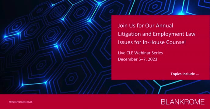 Jason Reisman on LinkedIn: Blank Rome's 2023 Litigation and Employment ... Jason Reisman on LinkedIn: Blank Rome's 2023 Litigation and Employment ...
