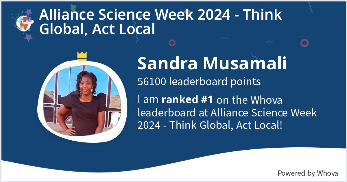 Sandra Odera-Musamali on LinkedIn: #alliancescienceweek #whova Sandra Odera-Musamali on LinkedIn: #alliancescienceweek #whova
