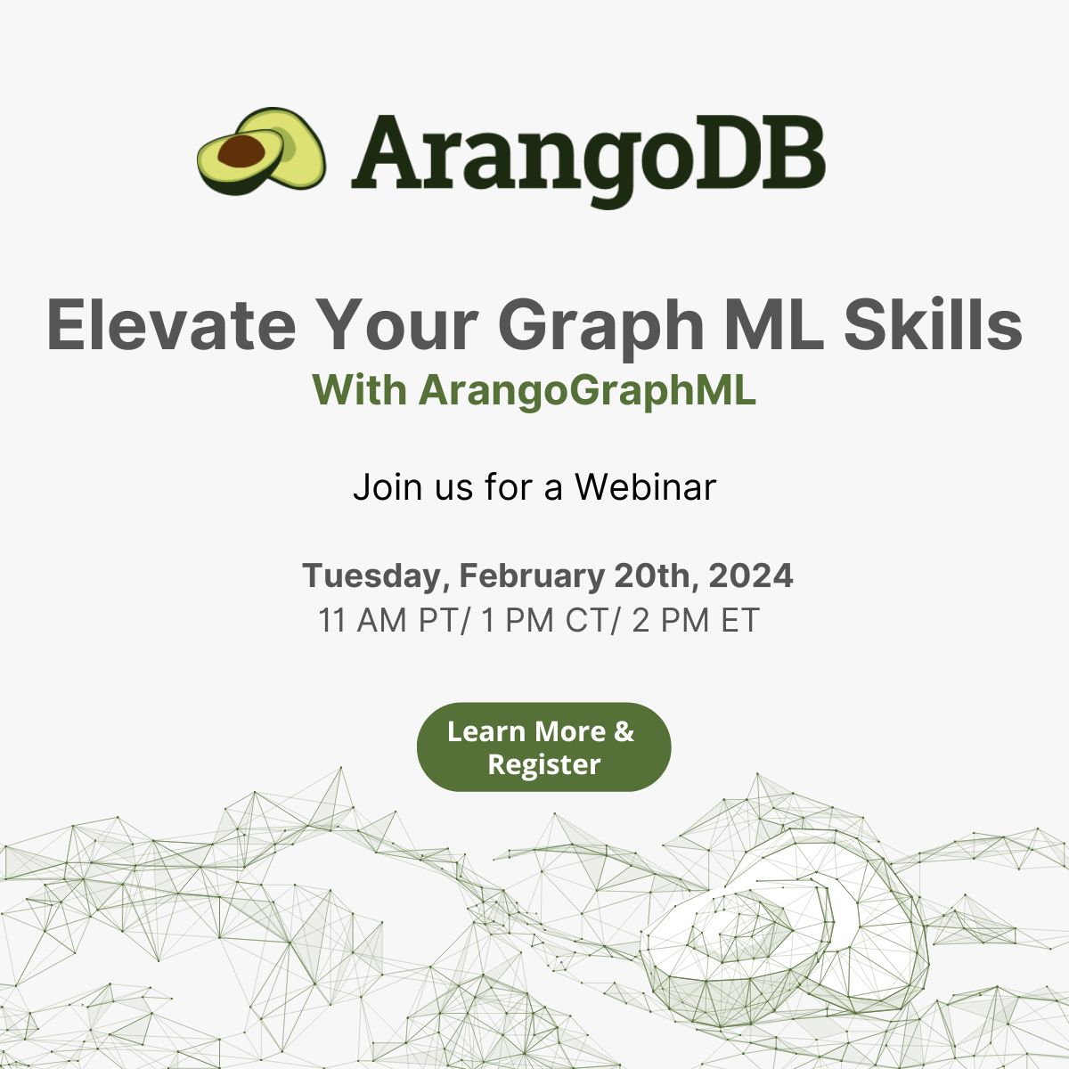 ArangoDB on LinkedIn: #graphml #machinelearning #webinar #dataanalytics ArangoDB on LinkedIn: #graphml #machinelearning #webinar #dataanalytics