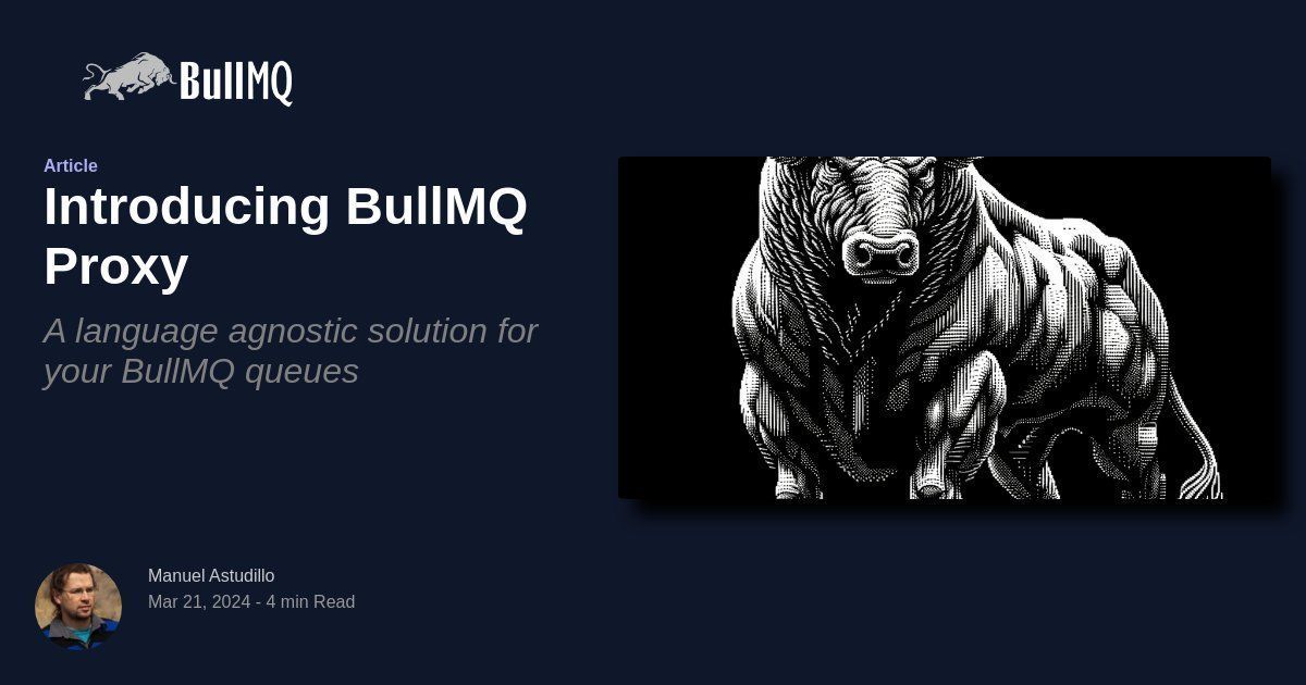 Mathieu PITON on LinkedIn: Introducing BullMQ Proxy Mathieu PITON on LinkedIn: Introducing BullMQ Proxy