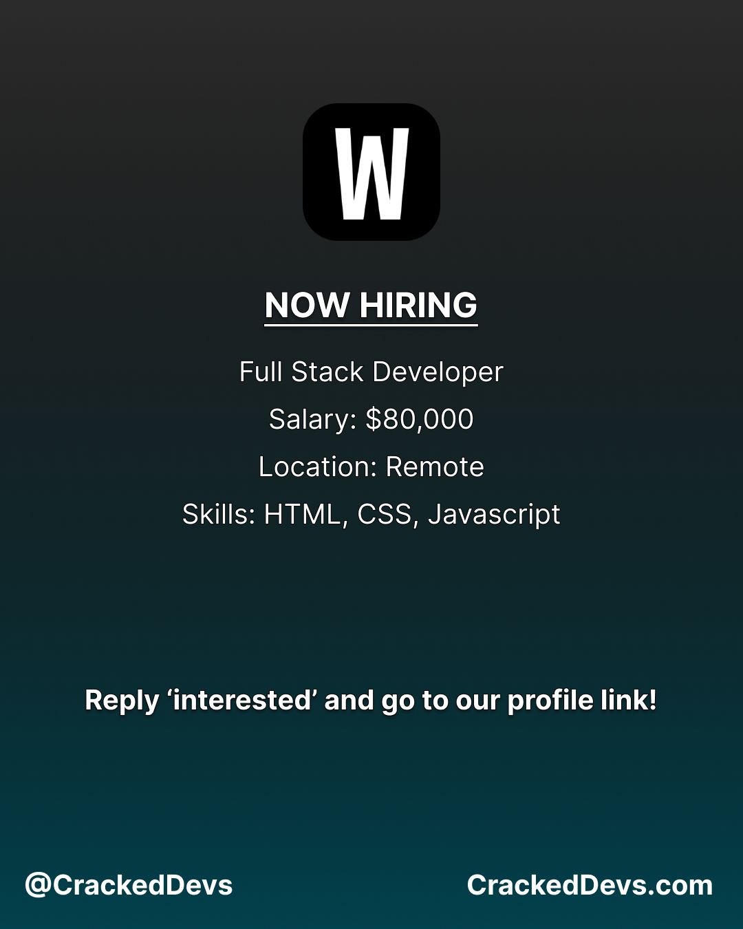 CrackedDevs.com - Get Paid To Code 🚀 on LinkedIn: Hiring!! Full Stack ... CrackedDevs.com - Get Paid To Code 🚀 on LinkedIn: Hiring!! Full Stack ...