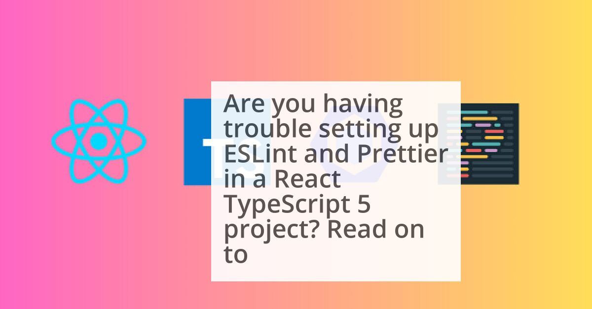React Jobs on LinkedIn: How to set up ESLint and Prettier in React ... React Jobs on LinkedIn: How to set up ESLint and Prettier in React ...