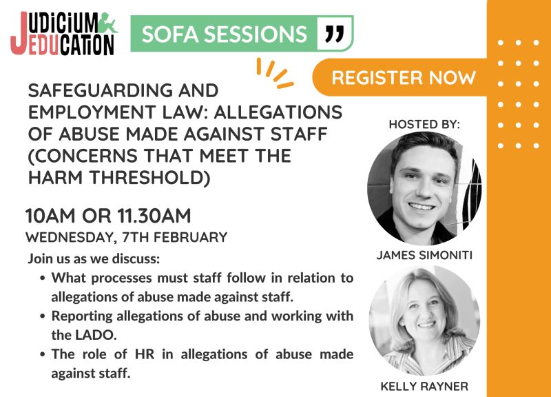 Judicium Education on LinkedIn: This Wednesday our FREE Sofa Session ... Judicium Education on LinkedIn: This Wednesday our FREE Sofa Session ...