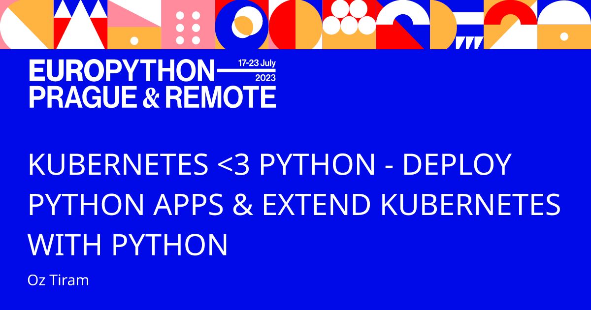 EuroPython on LinkedIn: Kubernetes EuroPython on LinkedIn: Kubernetes