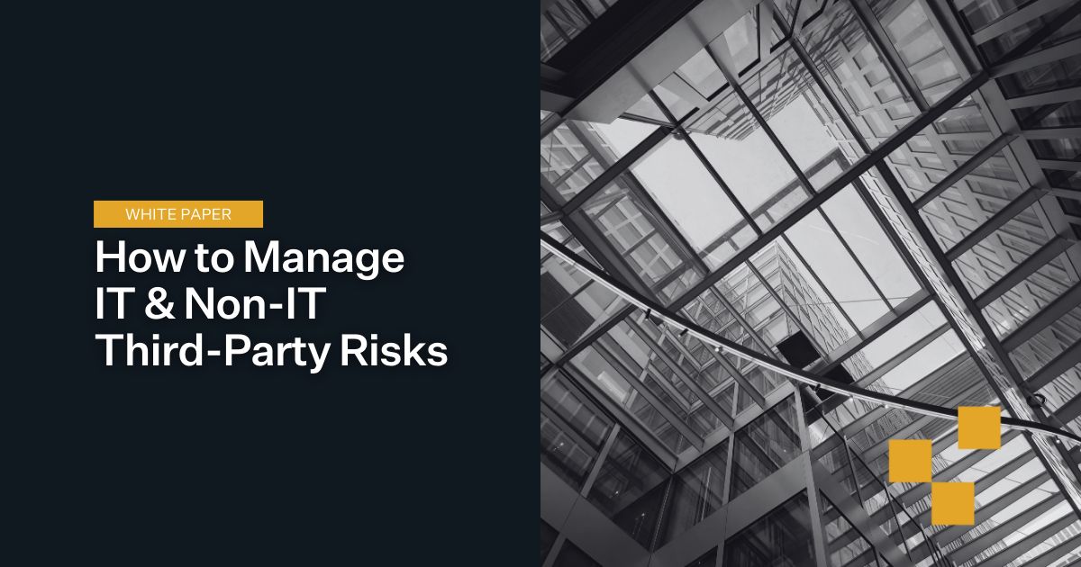 Chris Burd on LinkedIn: How to Manage IT and Non-IT Third-Party Risks ... Chris Burd on LinkedIn: How to Manage IT and Non-IT Third-Party Risks ...