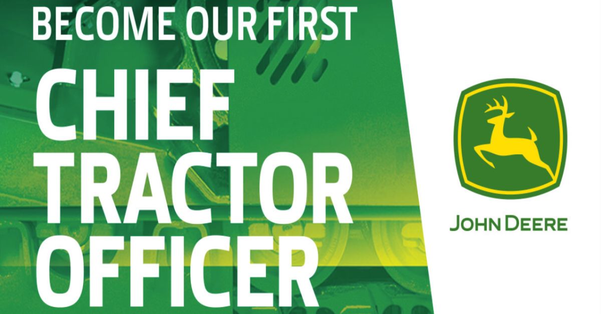 Melanie Ropp on LinkedIn: John Deere Seeks Chief Tractor Officer to ... Melanie Ropp on LinkedIn: John Deere Seeks Chief Tractor Officer to ...