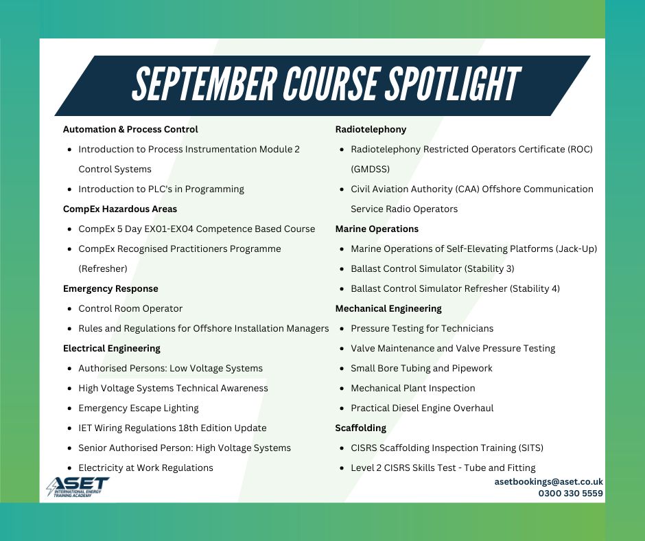 ASET International Energy Training Academy on LinkedIn: #aset #training ... ASET International Energy Training Academy on LinkedIn: #aset #training ...