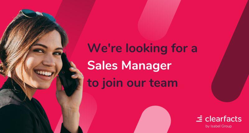 ClearFacts (Isabel Group) on LinkedIn: Vacancy Sales Manager - Isabel Group ClearFacts (Isabel Group) on LinkedIn: Vacancy Sales Manager - Isabel Group