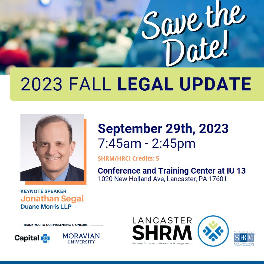 Jonathan Segal on LinkedIn: Conferences - Lancaster SHRM Jonathan Segal on LinkedIn: Conferences - Lancaster SHRM