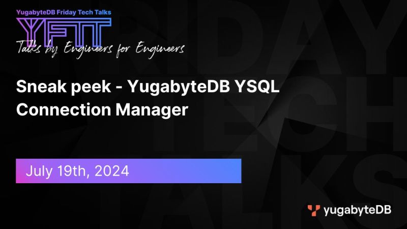 Yugabyte on LinkedIn: #yugabytedb #community #postgresql #cloudnative # ... Yugabyte on LinkedIn: #yugabytedb #community #postgresql #cloudnative # ...