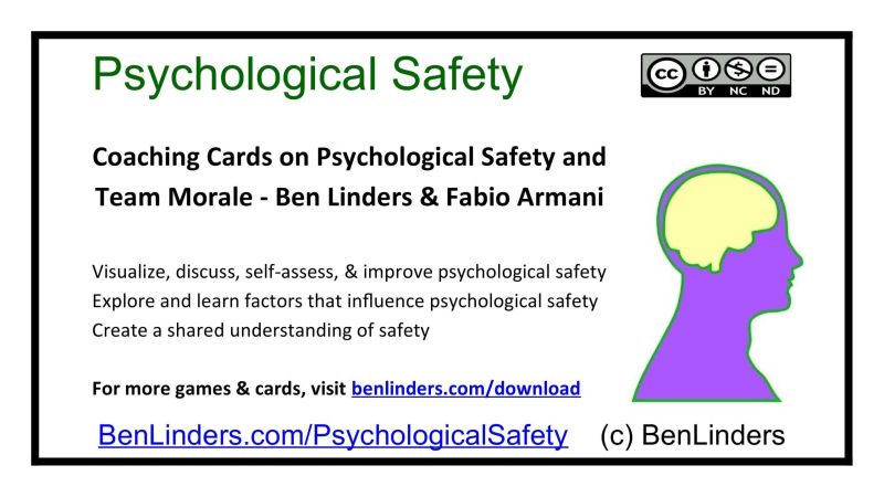 Ben Linders on LinkedIn: Psychological Safety Cards - Ben Linders Ben Linders on LinkedIn: Psychological Safety Cards - Ben Linders