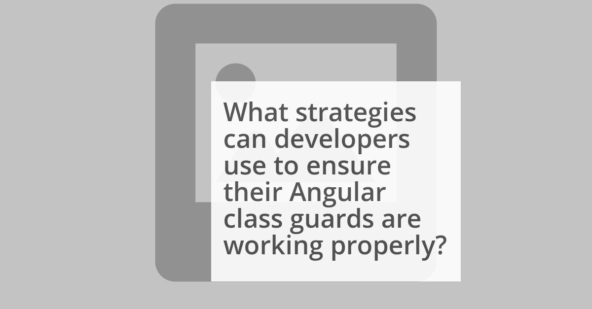 Angular Jobs on LinkedIn: Testing Class Angular Guards with JEST Angular Jobs on LinkedIn: Testing Class Angular Guards with JEST