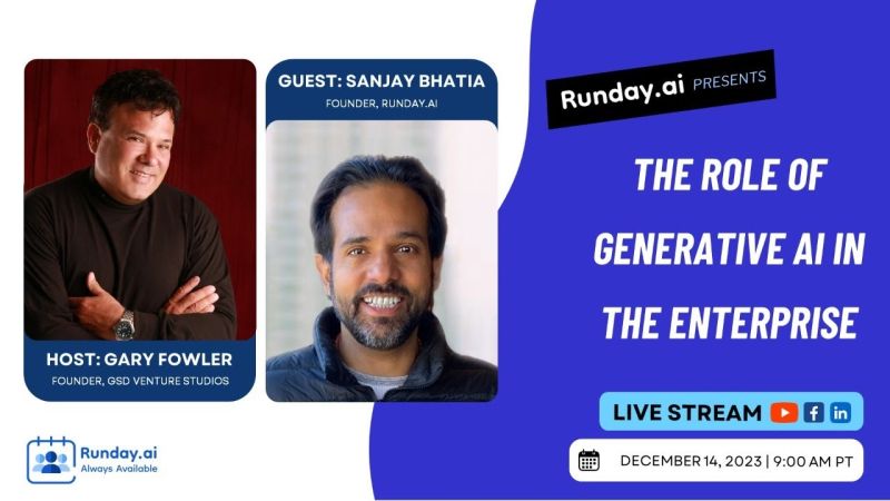 Gary Fowler on LinkedIn: RUNDAY.AI Presents: Gary Fowler and Sanjay Bhatia Gary Fowler on LinkedIn: RUNDAY.AI Presents: Gary Fowler and Sanjay Bhatia