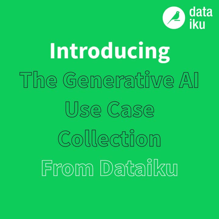 Dataiku on LinkedIn: #generativeai #artificialintelligence #ai Dataiku on LinkedIn: #generativeai #artificialintelligence #ai
