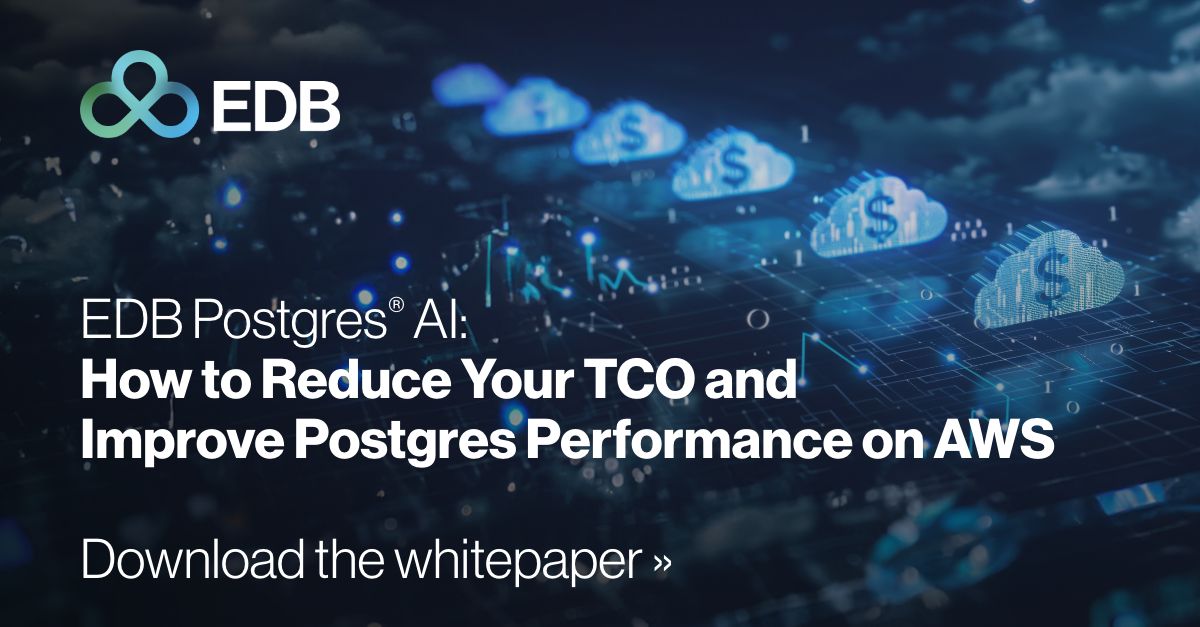EDB on LinkedIn: #postgresql #edbpostgresai #cloud #aws # ... EDB on LinkedIn: #postgresql #edbpostgresai #cloud #aws # ...