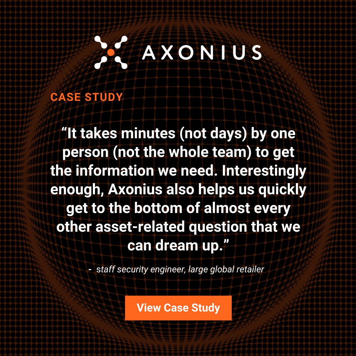 Maddie Colombo on LinkedIn: Case Study: Large Global Retailer | Axonius Maddie Colombo on LinkedIn: Case Study: Large Global Retailer | Axonius