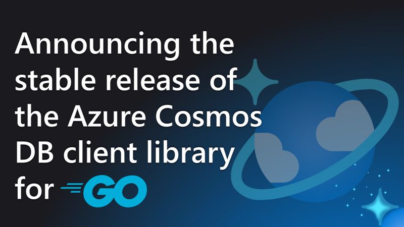 Azure Cosmos DB on LinkedIn: Announcing the stable release of the Azure ... Azure Cosmos DB on LinkedIn: Announcing the stable release of the Azure ...
