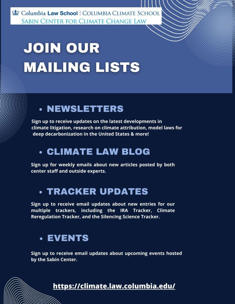 Sabin Center for Climate Change Law on LinkedIn: 💡Want to receive ... Sabin Center for Climate Change Law on LinkedIn: 💡Want to receive ...