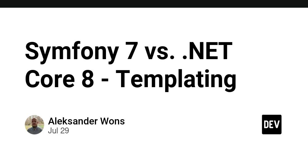 CodingCat.dev on LinkedIn: Symfony 7 vs. .NET Core 8 - Templating CodingCat.dev on LinkedIn: Symfony 7 vs. .NET Core 8 - Templating