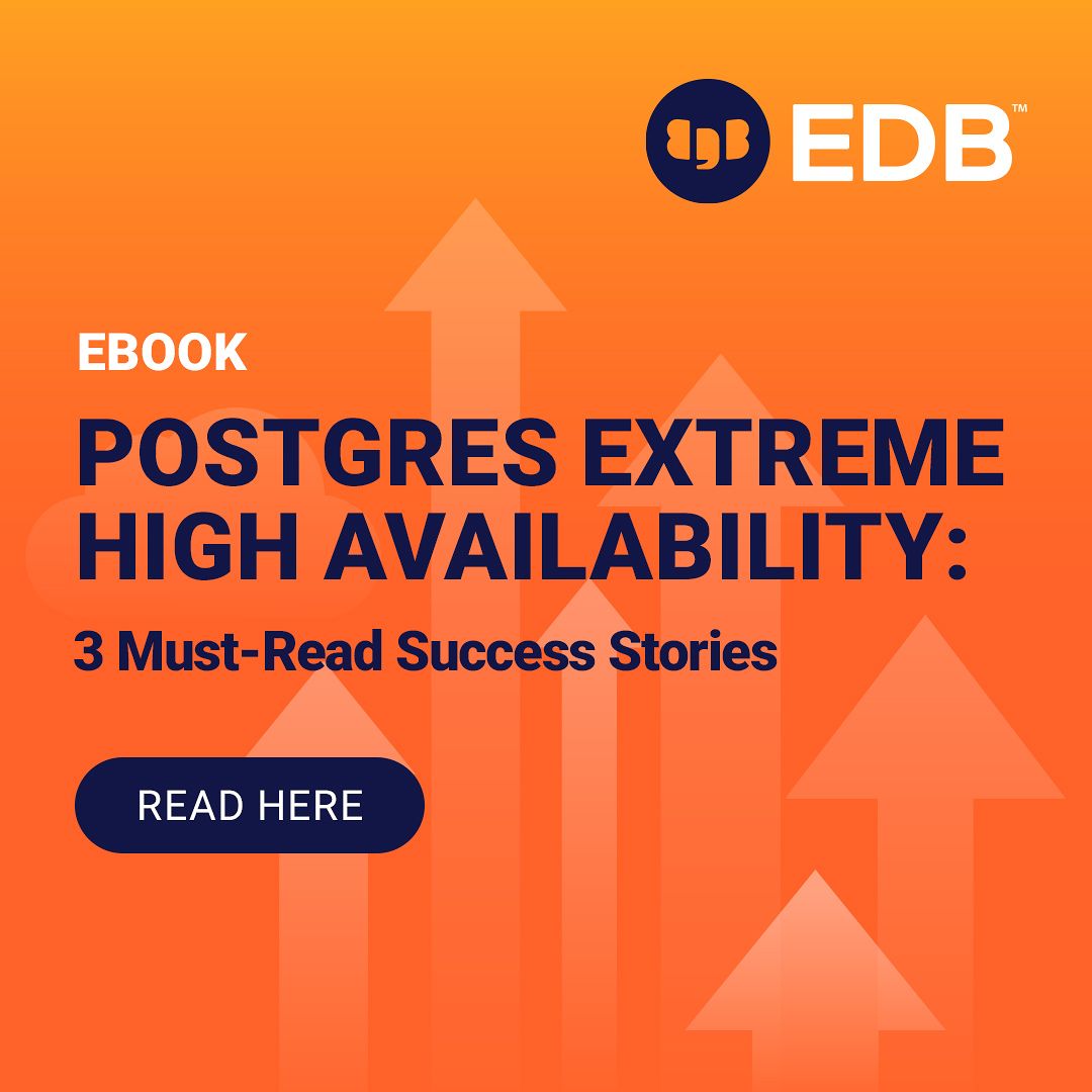 Behshad Behnam on LinkedIn: #edb #postgres #highavailability # ... Behshad Behnam on LinkedIn: #edb #postgres #highavailability # ...