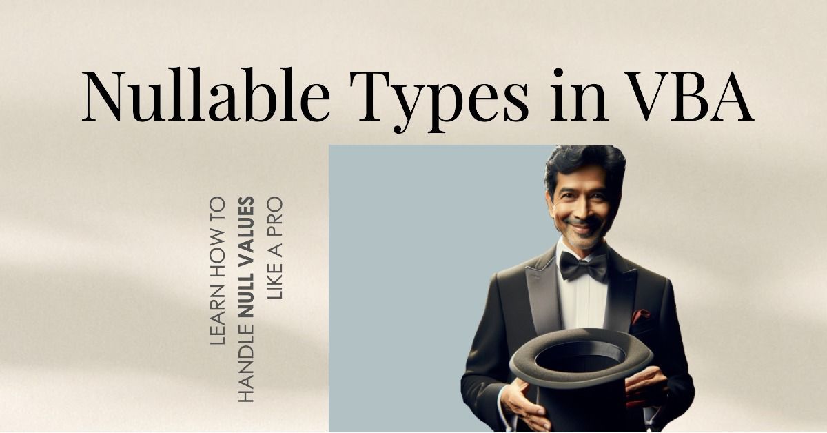 Mike Wolfe on LinkedIn: Nullable Types in VBA Mike Wolfe on LinkedIn: Nullable Types in VBA