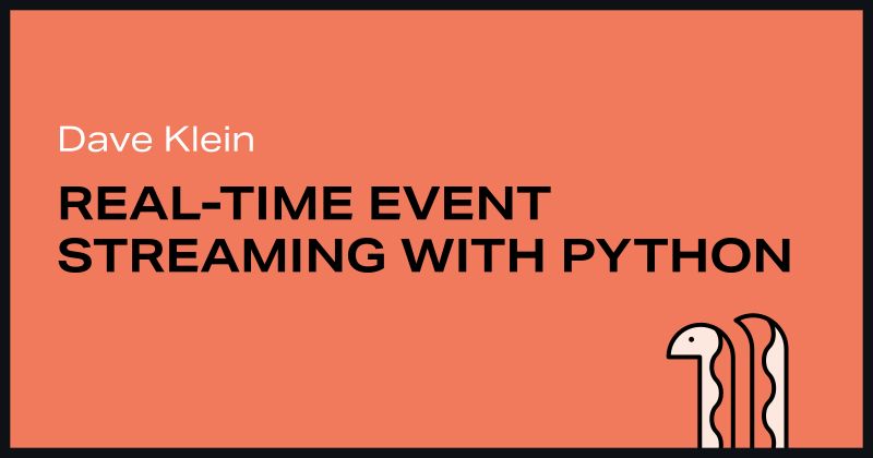 Agnese Sardella on LinkedIn: Real-time Event Streaming with Python ... Agnese Sardella on LinkedIn: Real-time Event Streaming with Python ...