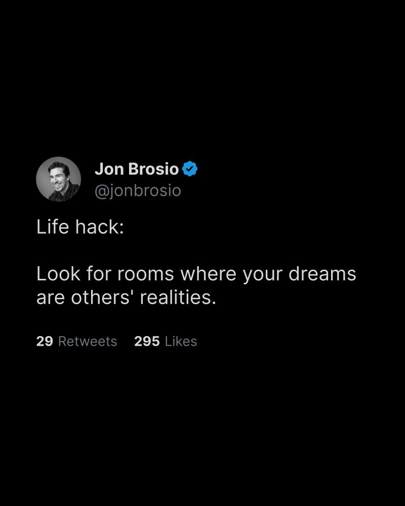 Jon Brosio on LinkedIn: The simplest way to become successful: (In any ... Jon Brosio on LinkedIn: The simplest way to become successful: (In any ...