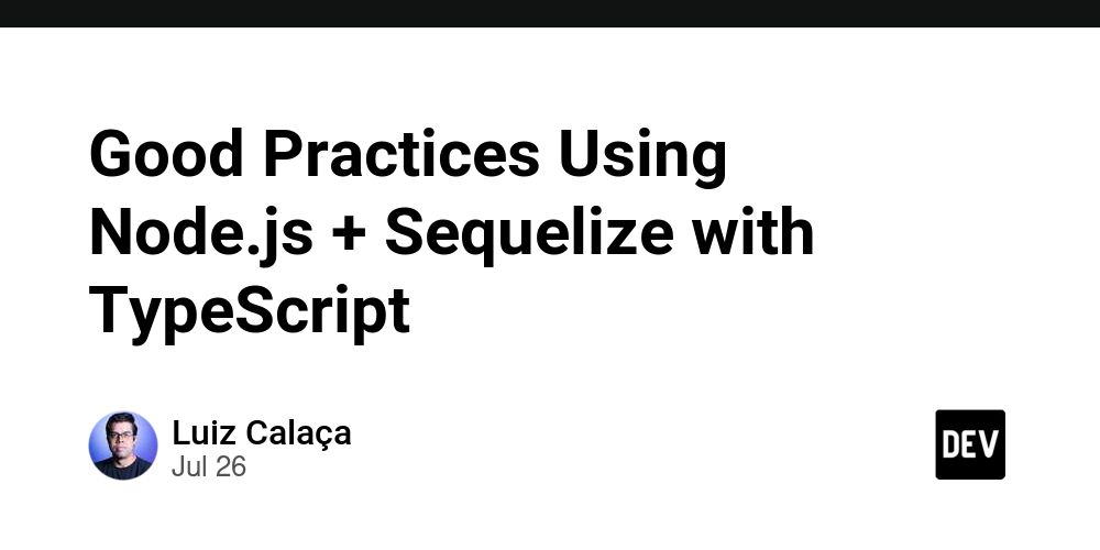 CodingCat.dev on LinkedIn: Good Practices Using Node.js + Sequelize ... CodingCat.dev on LinkedIn: Good Practices Using Node.js + Sequelize ...