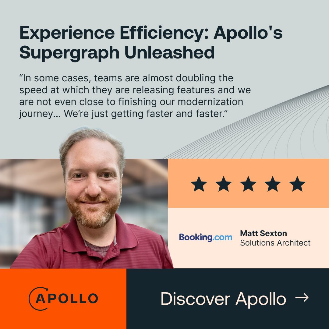 Apollo GraphQL on LinkedIn: How Booking.com modernized their stack and ... Apollo GraphQL on LinkedIn: How Booking.com modernized their stack and ...