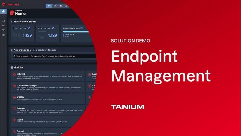 Stewart McGee on LinkedIn: Tanium Solution Demo: Endpoint Management Stewart McGee on LinkedIn: Tanium Solution Demo: Endpoint Management