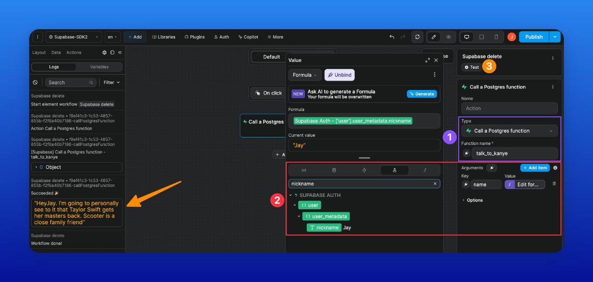 WeWeb on LinkedIn: Calling a @supabase Postgres function in WeWeb ... WeWeb on LinkedIn: Calling a @supabase Postgres function in WeWeb ...