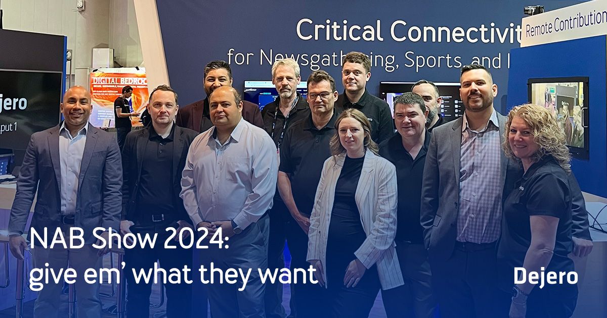 Dejero on LinkedIn: #nabshow #broadcast #media #connectivity #tradeshows Dejero on LinkedIn: #nabshow #broadcast #media #connectivity #tradeshows