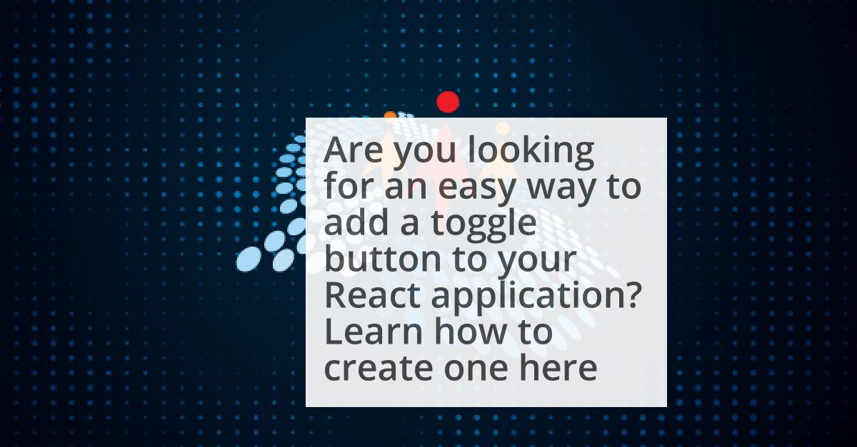 React Jobs on LinkedIn: How to Create Toggle Button in React Application? React Jobs on LinkedIn: How to Create Toggle Button in React Application?
