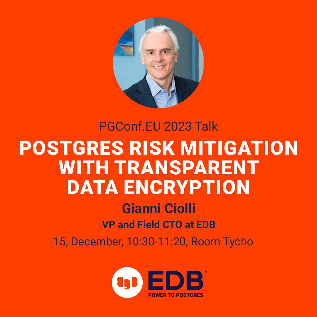 Mihai Chertes on LinkedIn: #pgconf #postgresql #edb #security Mihai Chertes on LinkedIn: #pgconf #postgresql #edb #security