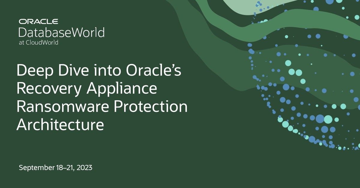 Oracle Database on LinkedIn: #oracle #oracledatabase #backup #cloudworld Oracle Database on LinkedIn: #oracle #oracledatabase #backup #cloudworld