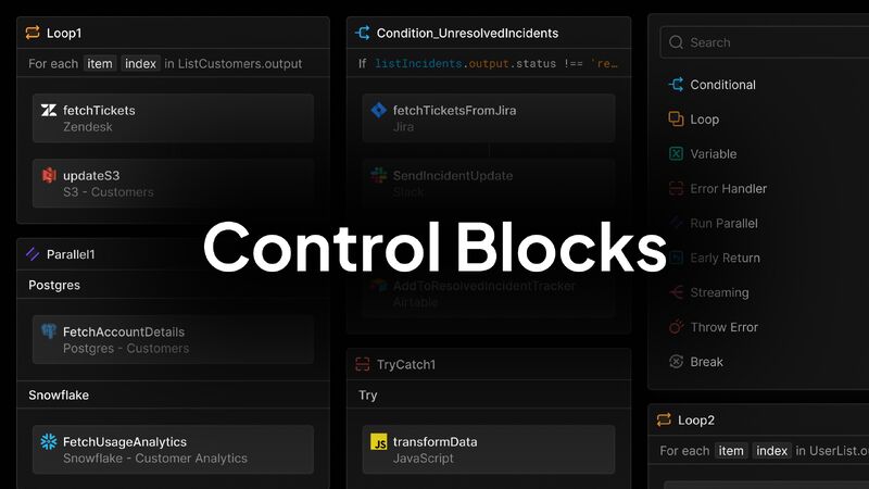 Superblocks on LinkedIn: Introducing Control Blocks: Build any backend ... Superblocks on LinkedIn: Introducing Control Blocks: Build any backend ...