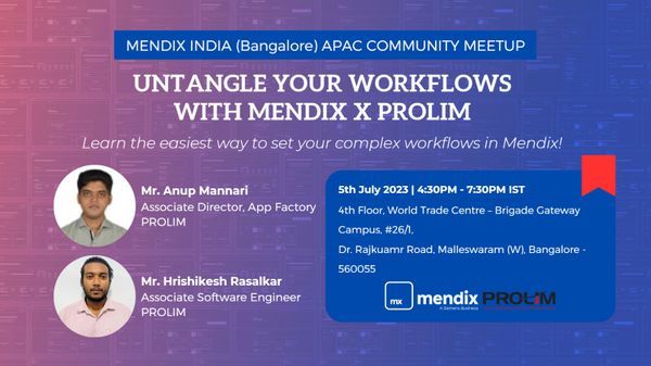 Mendix on LinkedIn: Prolim Meetup - Complex Workflows made easy in ... Mendix on LinkedIn: Prolim Meetup - Complex Workflows made easy in ...