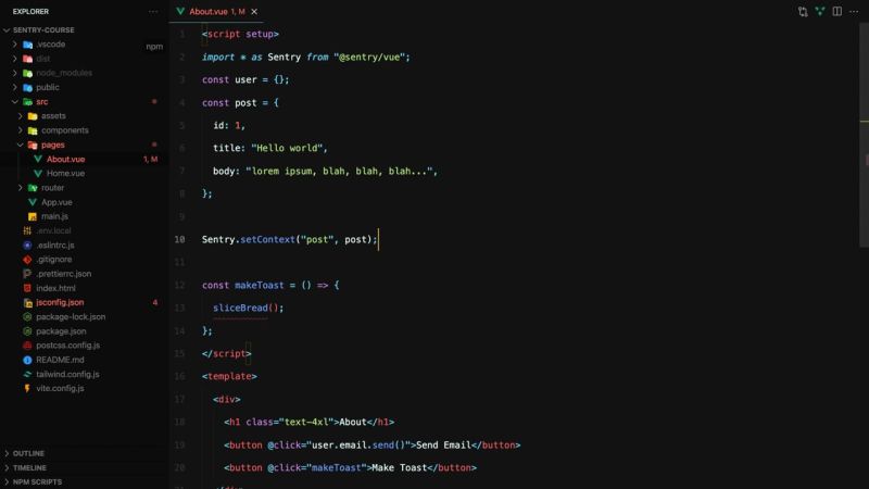 Sentry on LinkedIn: Adding Context to Issues in Sentry - A Vue.js ... Sentry on LinkedIn: Adding Context to Issues in Sentry - A Vue.js ...