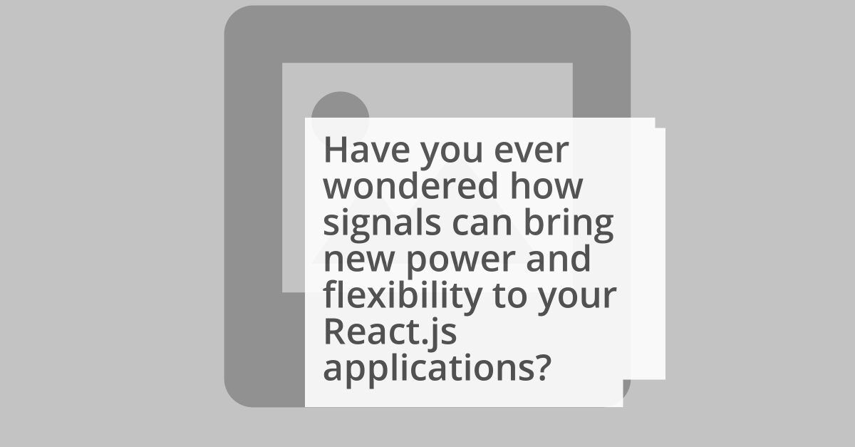 React Jobs on LinkedIn: Unleashing the Power of Signals in React.js ... React Jobs on LinkedIn: Unleashing the Power of Signals in React.js ...