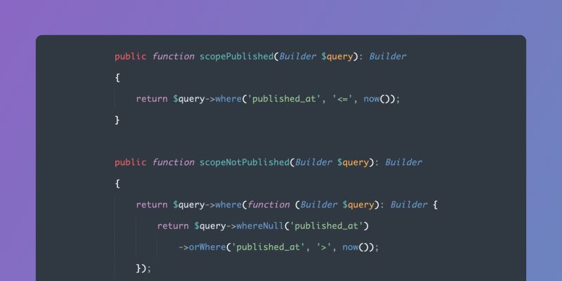 Zakaria MOUKIT on LinkedIn: Learn to master Query Scopes in Laravel ... Zakaria MOUKIT on LinkedIn: Learn to master Query Scopes in Laravel ...