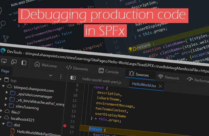 Martin Lingstuyl on LinkedIn: Debugging production code in SPFx Martin Lingstuyl on LinkedIn: Debugging production code in SPFx