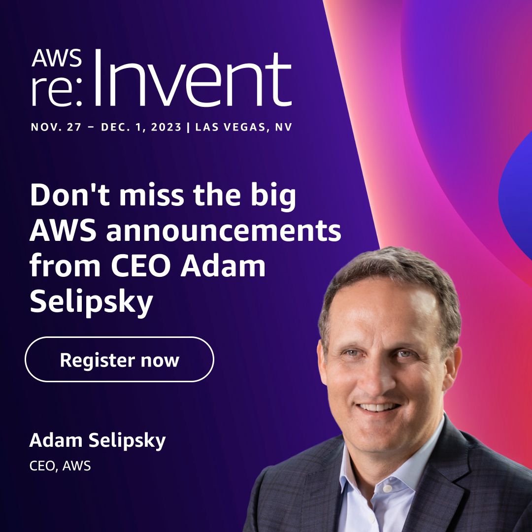 Amazon Web Services (AWS) on LinkedIn: AWS re:Invent 2023 | Amazon Web ... Amazon Web Services (AWS) on LinkedIn: AWS re:Invent 2023 | Amazon Web ...