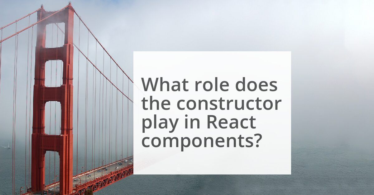 React Jobs on LinkedIn: Constructor in React React Jobs on LinkedIn: Constructor in React