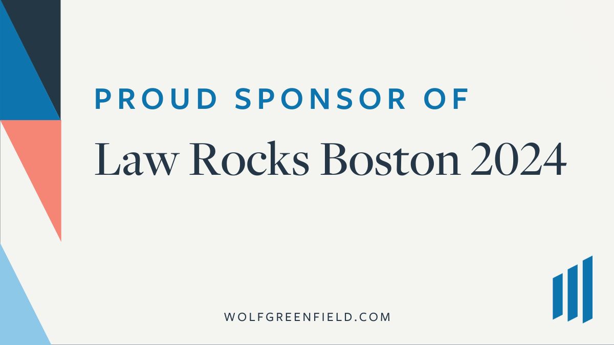 Wolf Greenfield on LinkedIn: We are proud to sponsor Law Rocks Boston ... Wolf Greenfield on LinkedIn: We are proud to sponsor Law Rocks Boston ...