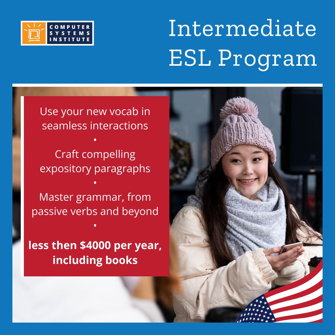 Computer Systems Institute on LinkedIn: #eslprogram #eslinermediate #csinow Computer Systems Institute on LinkedIn: #eslprogram #eslinermediate #csinow