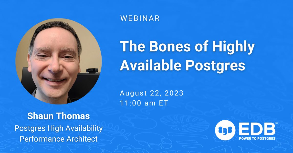 Philip Marks 🐘 on LinkedIn: #postgresql #databasemanagement #webinar # ... Philip Marks 🐘 on LinkedIn: #postgresql #databasemanagement #webinar # ...