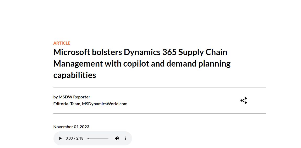 MSDynamicsWorld.com (MSDW) on LinkedIn: Microsoft bolsters Dynamics 365 ... MSDynamicsWorld.com (MSDW) on LinkedIn: Microsoft bolsters Dynamics 365 ...