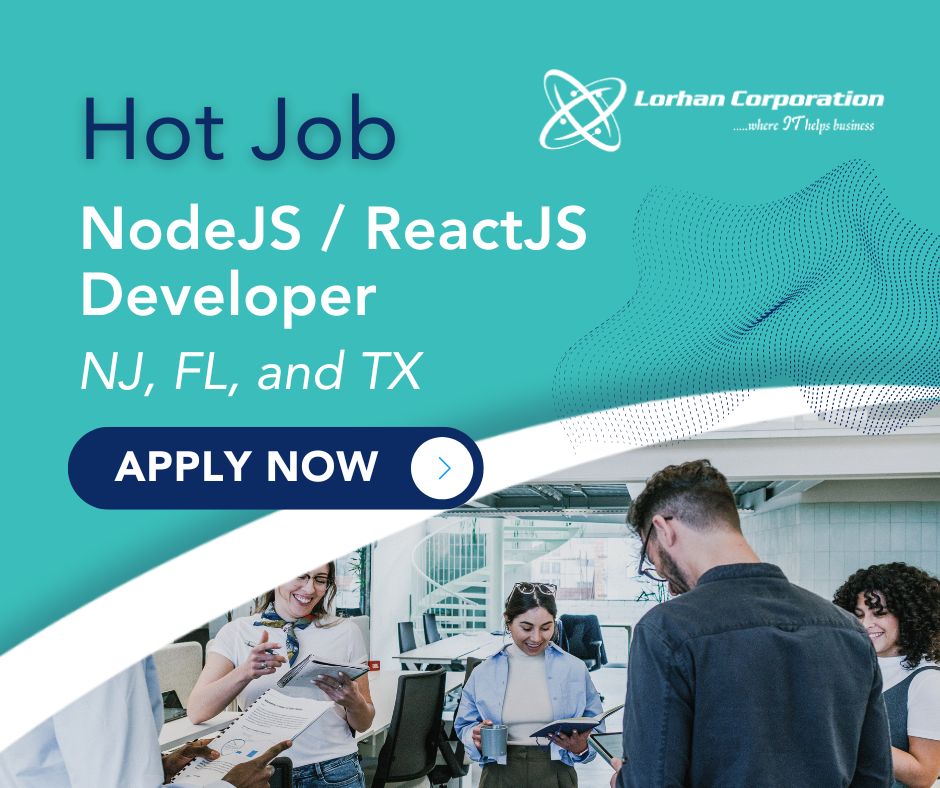 Lorhan Corporation Inc on LinkedIn: #developerjobs #nodejs #reactjs # ... Lorhan Corporation Inc on LinkedIn: #developerjobs #nodejs #reactjs # ...